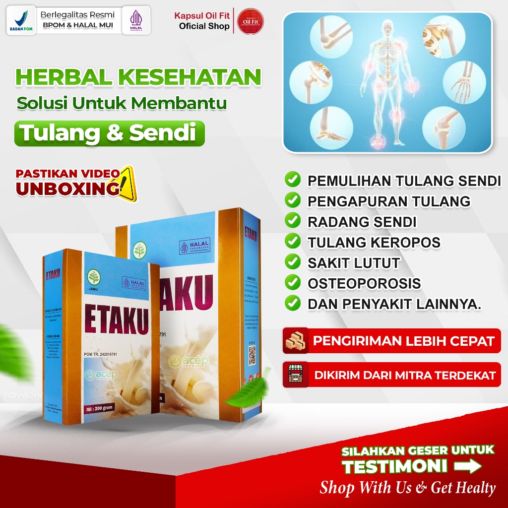Jual Etaku Goat Milk Susu Kambing Etawa Sendi Dan Tulang Atasi Radang ...