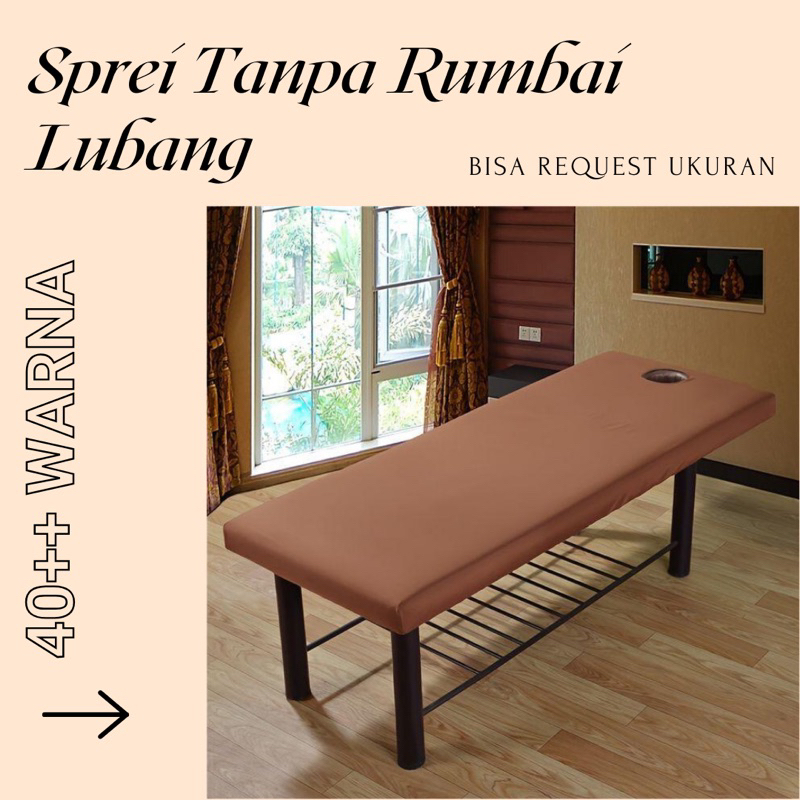 Jual Sprei Bed Spa Tanpa Rumbai Lubang Sprei Facial Bolong Bed Sheet ...