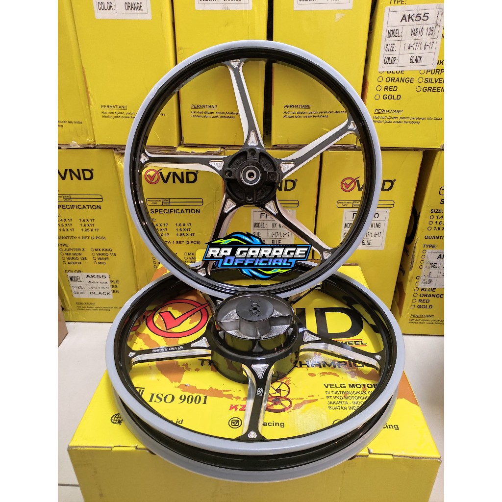 Jual Velg VND RACING AK55 Ring 17 JUPITERZ VEGA MX OLD FIZR FORCE1 SMASH MX KING VIXION NEW ...