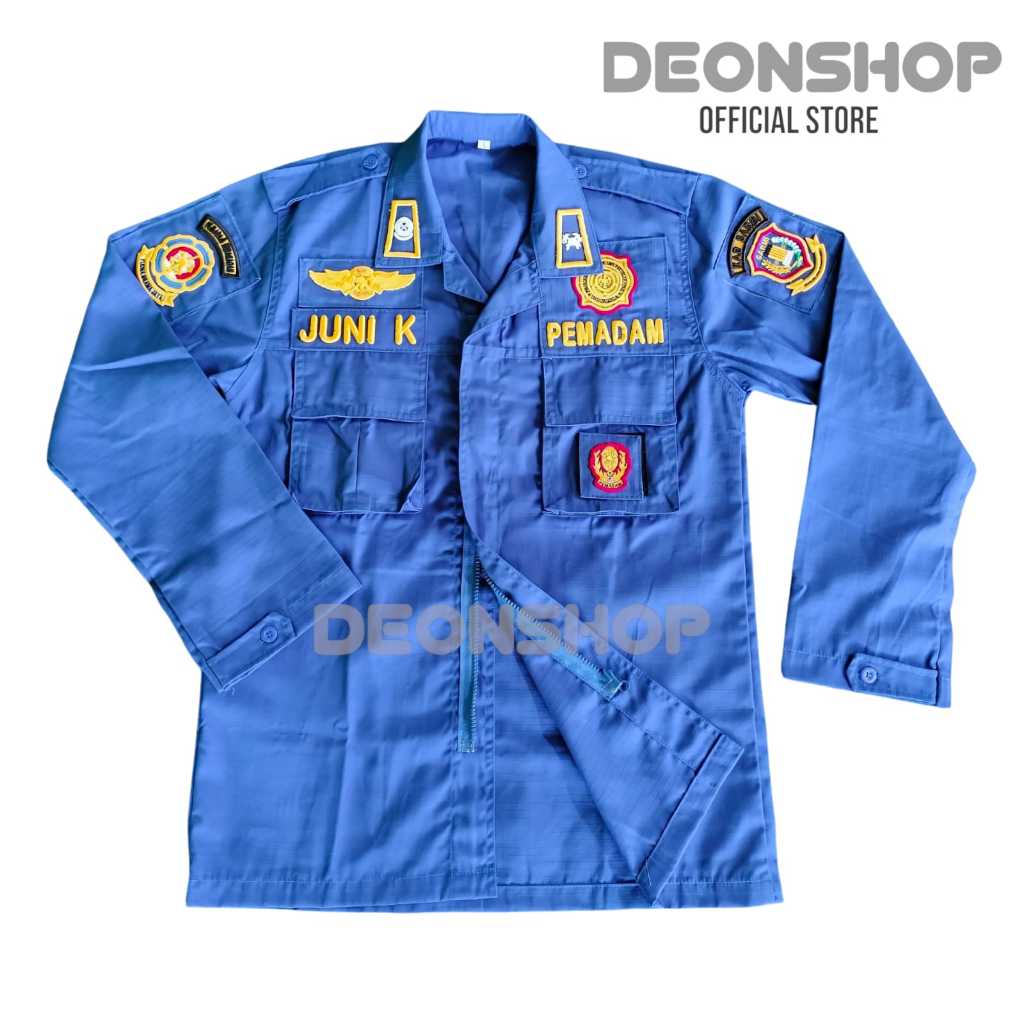 Jual BAJU KEMEJA PDL PEMADAM DAMKAR LOGO TAMPA LIS PINGGIR | Shopee ...