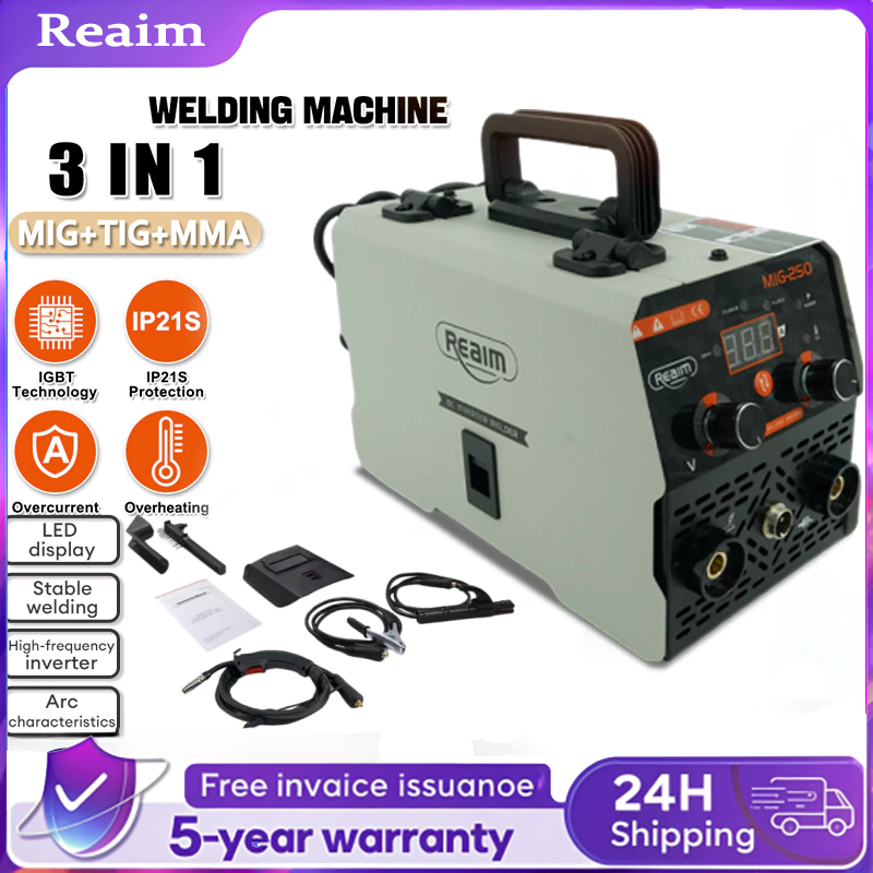 Jual Reaim Mesin Las MIG-250 450 Watt: Inverter Tanpa Gas Efisiensi ...