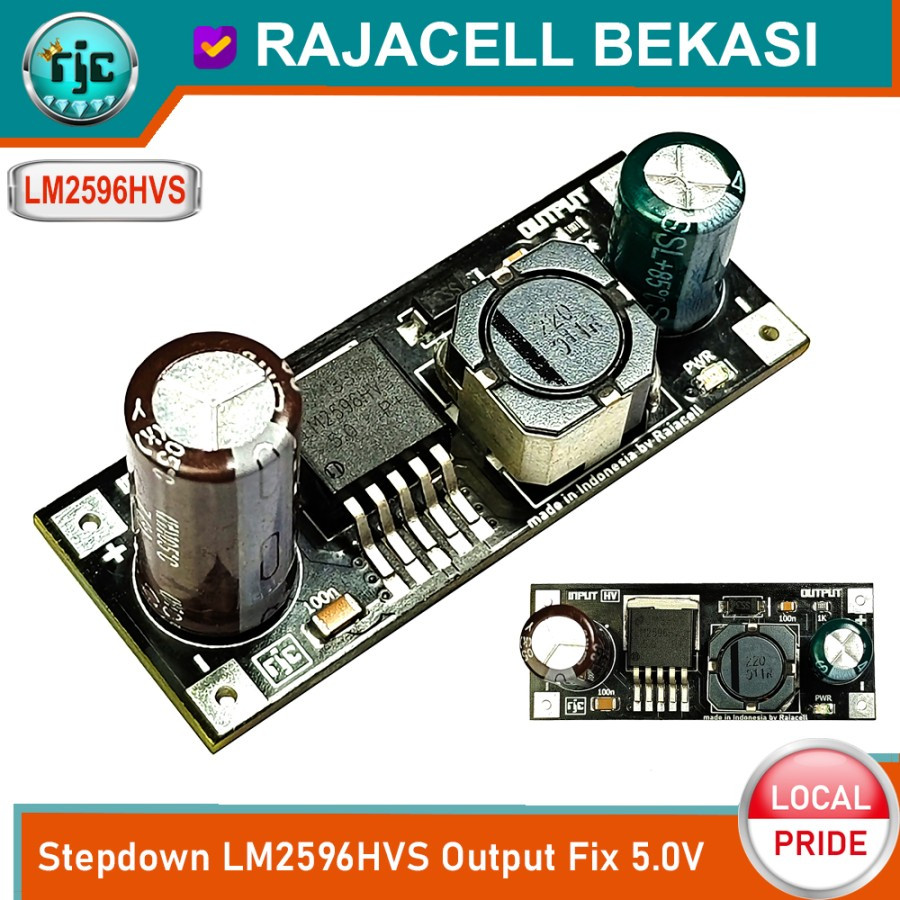 Jual LM2596HVS 5V Fix Output 3A Step Down Buck Converter LM2596HV-5.0 Stepdown High Voltage ...