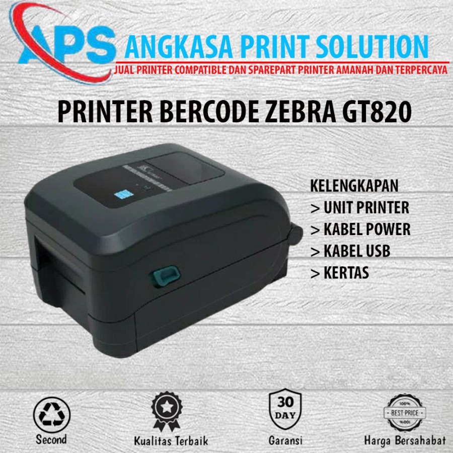 Jual Printer barcode Zebra GT820 cocok buat cetak resi atau label ...