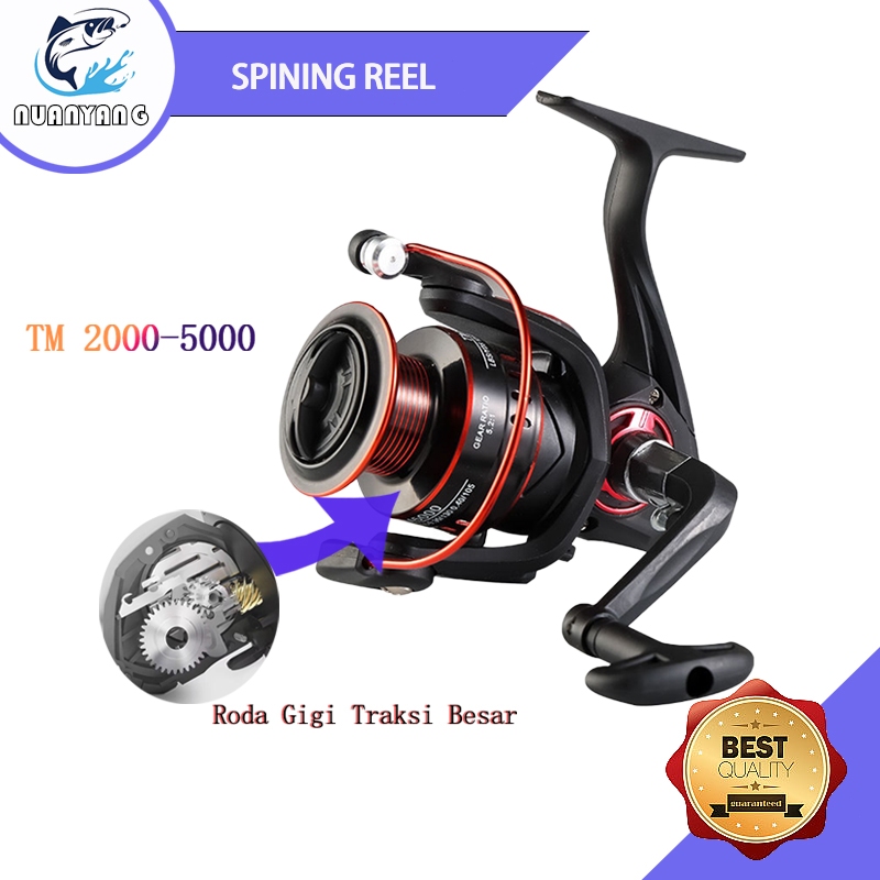 Jual Reel Pancing Putar Metal Saltwater KM2000-5000 Rell Rill Pancing ...