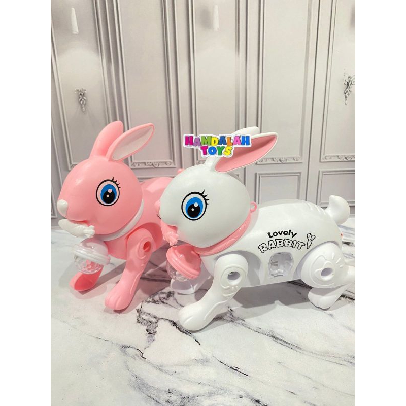 Jual MAINAN ROBOT KELINCI WORTEL BISA BERJALAN ADA MUSIK DAN LAMPU ...