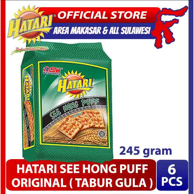 Jual Hatari GABIN See Hong Puff Original ( Tabur gula ) 245 gram ( 6 PCS ) - Banded | Shopee ...