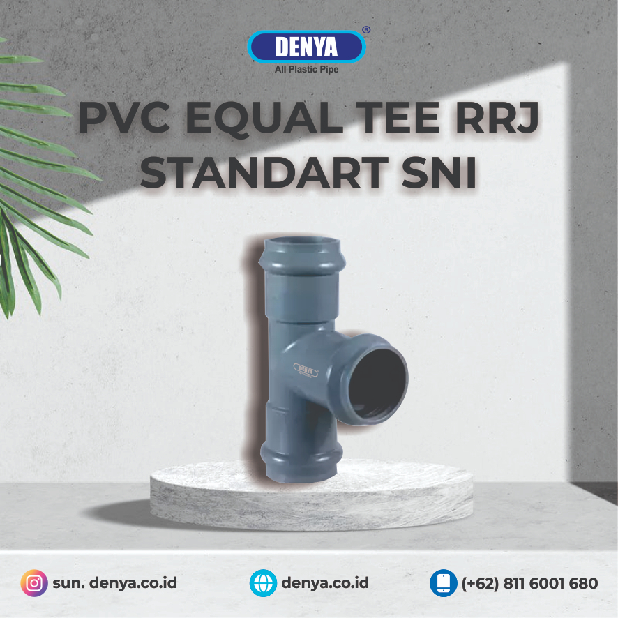 Jual Denya PVC Fitting Tee/ Equal Tee Standard SNI RRJ Ukuran 90mm (3 ...