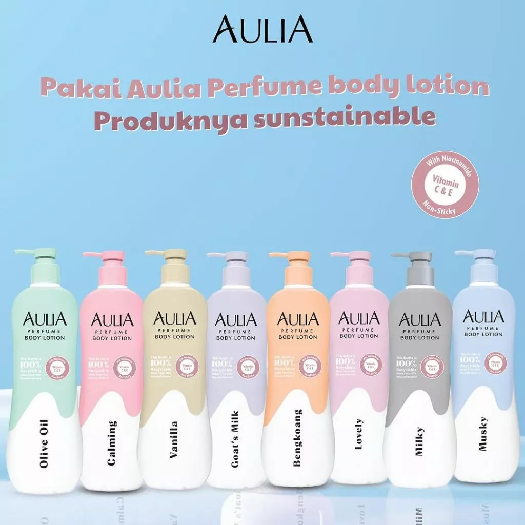 Jual AULIA Perfume Body Lotion 600 ML Vitamin Moisturizer Whitening ...