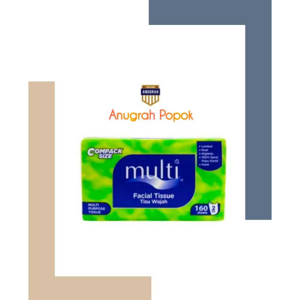Jual Paket 2/4/8 - Tisu Multi Facial Tissue 160's Sheets 2 Ply - 2 pack ...
