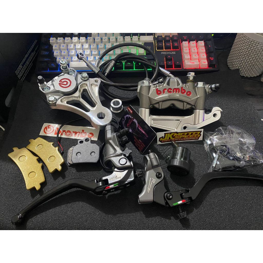 Jual ninja r ss rr paket murah !! full set kaliper cakram + breket 4 piston radial gp4rs ...