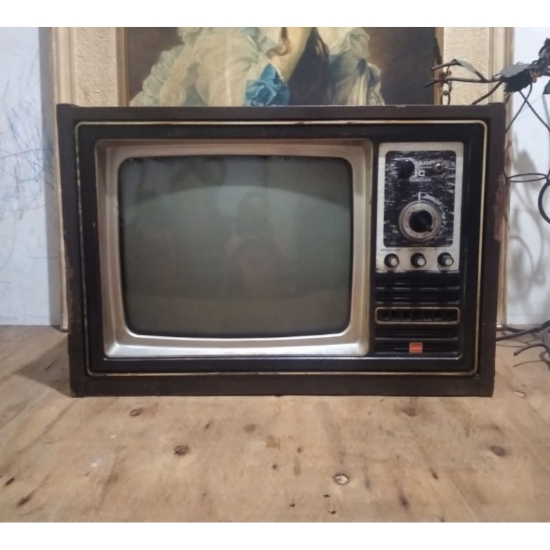 Jual Tv televisi merk sharp jadul vintage antik lawas kuno retro ...