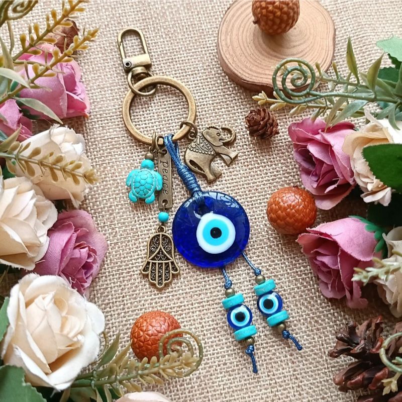 Jual Bag Charm Evil Eye Nazar Boncugu Gantungan Tas Mata Biru Blue Eyes ...