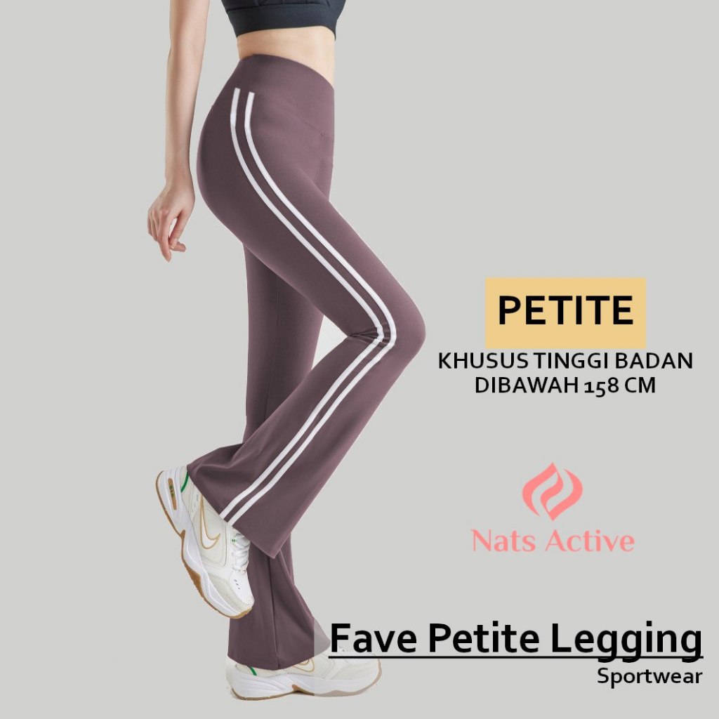 Jual Legging Cutbray FAVE PETITE Celana Olahraga Wanita Lis Gym Zumba Aerobic Yoga Poundfit ...