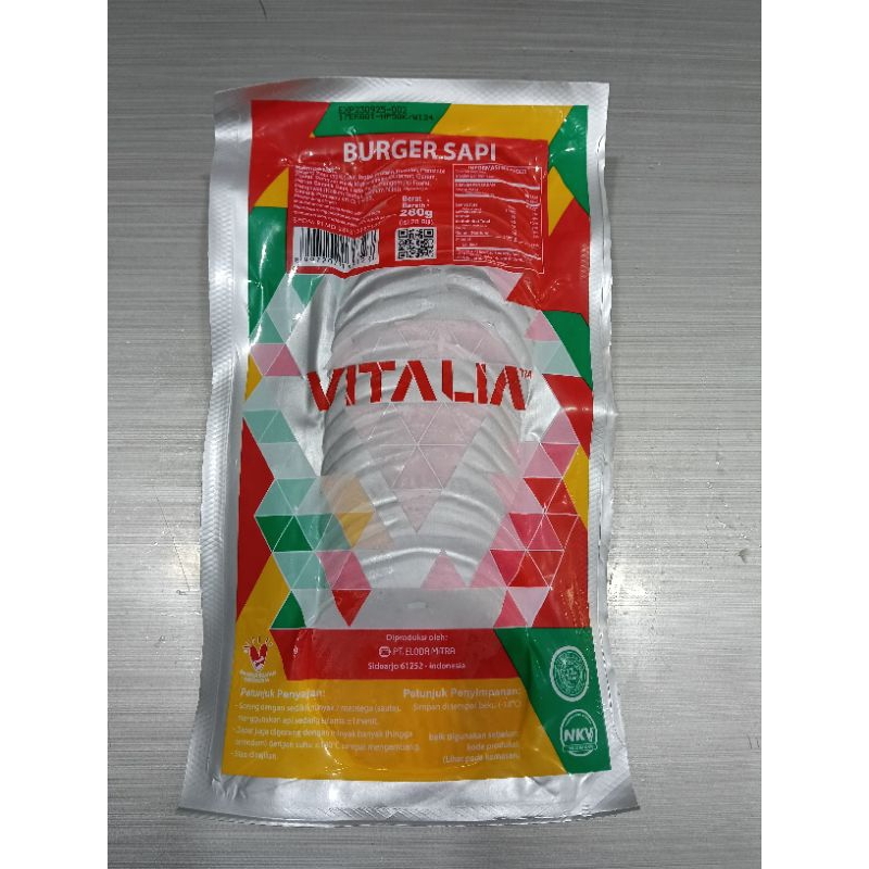 Jual Vitalia Burger Sapi 280gr / Smoked Beef Vitalia / Isian Roti ...