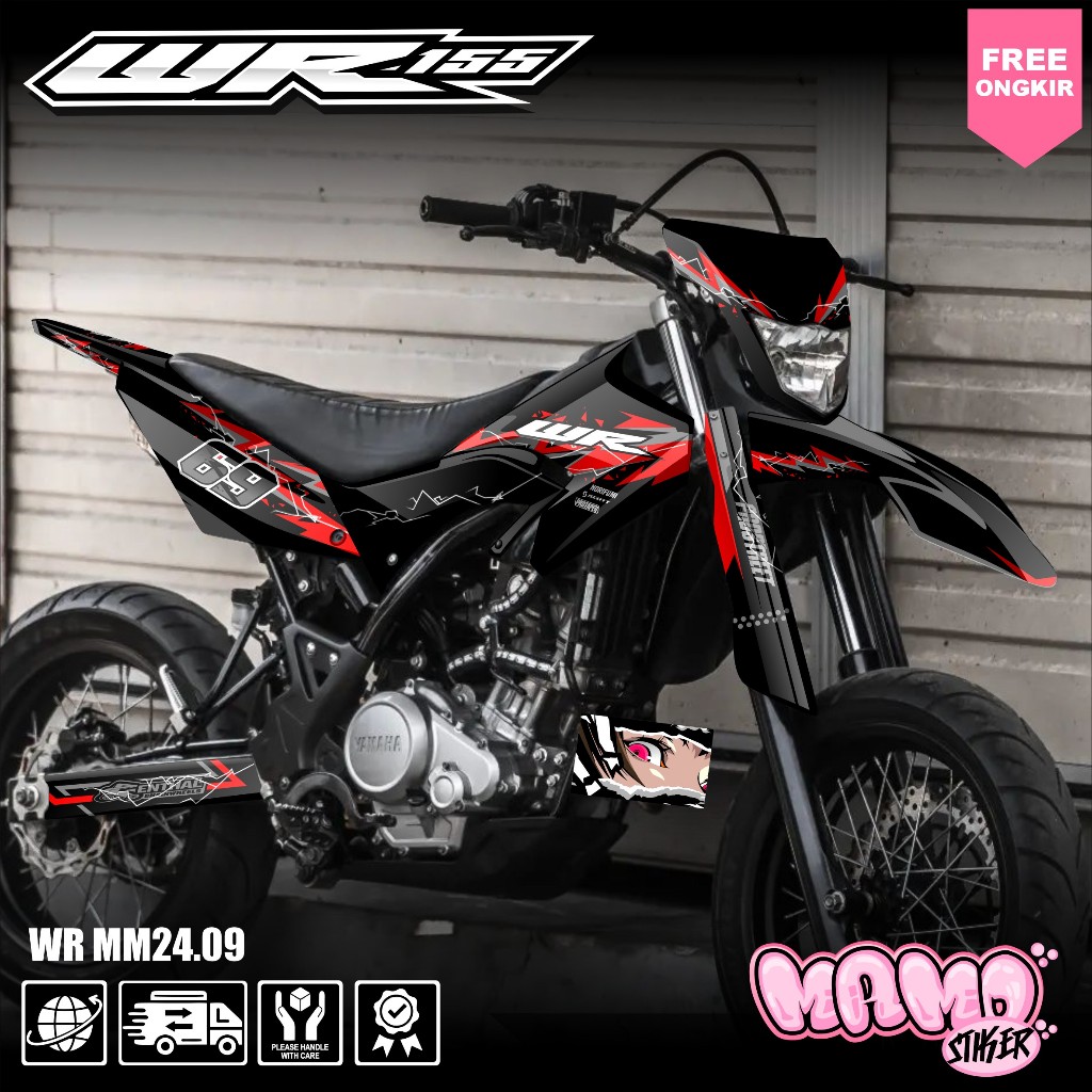Jual DECAL STIKER YAMAHA WR 155 FULL BODY CUSTOM WR 155 DESAIN GRAFIS ...