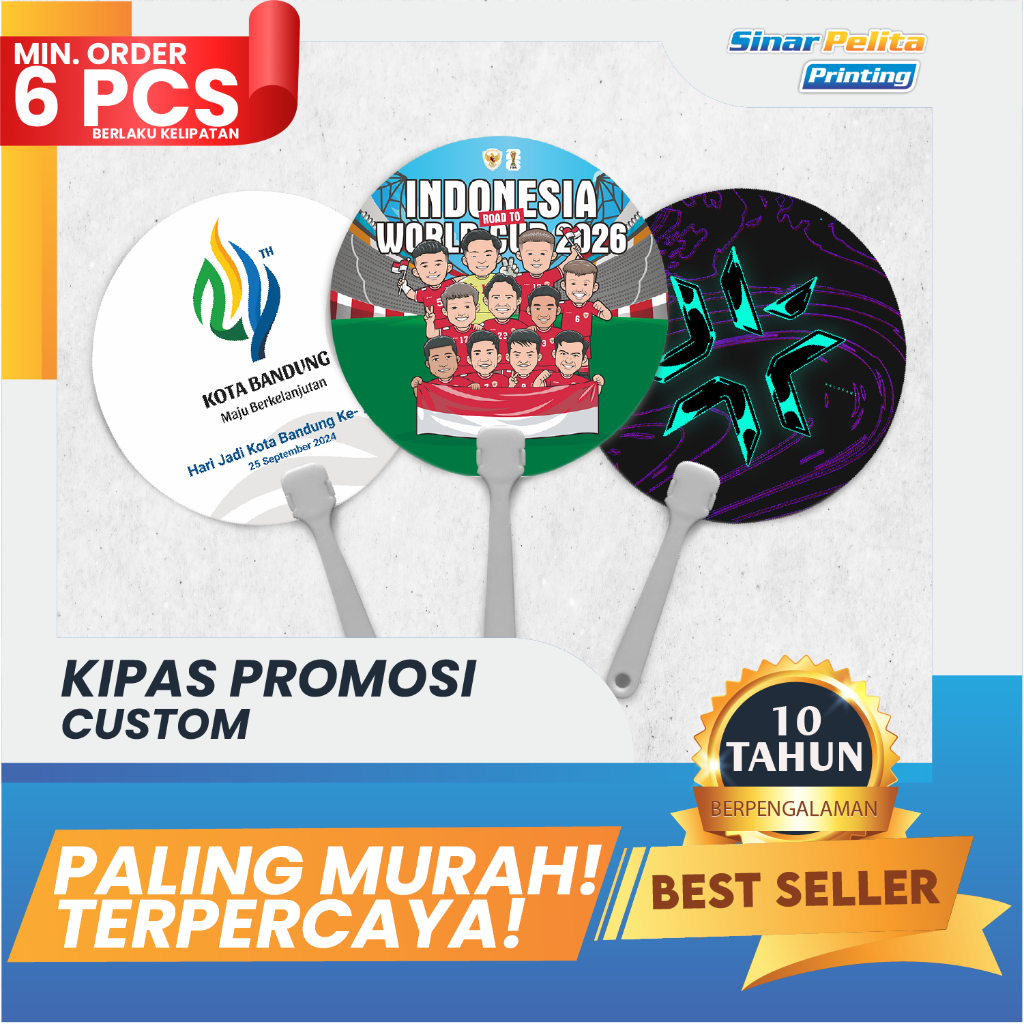 Jual Kipas Promosi Custom | Kipas Custom | Hand fan Custom | Shopee ...