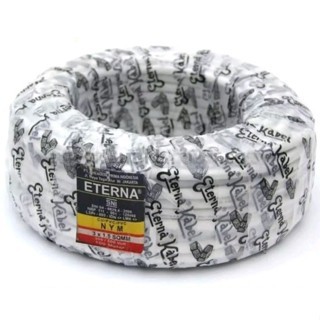 Jual KABEL ENGKEL ETERNA NYM 2x1,5 - 2x2,5 - 2x4 ECER METER KABEL LISTRIK PUTIH TEMBAGA KAWAT ...