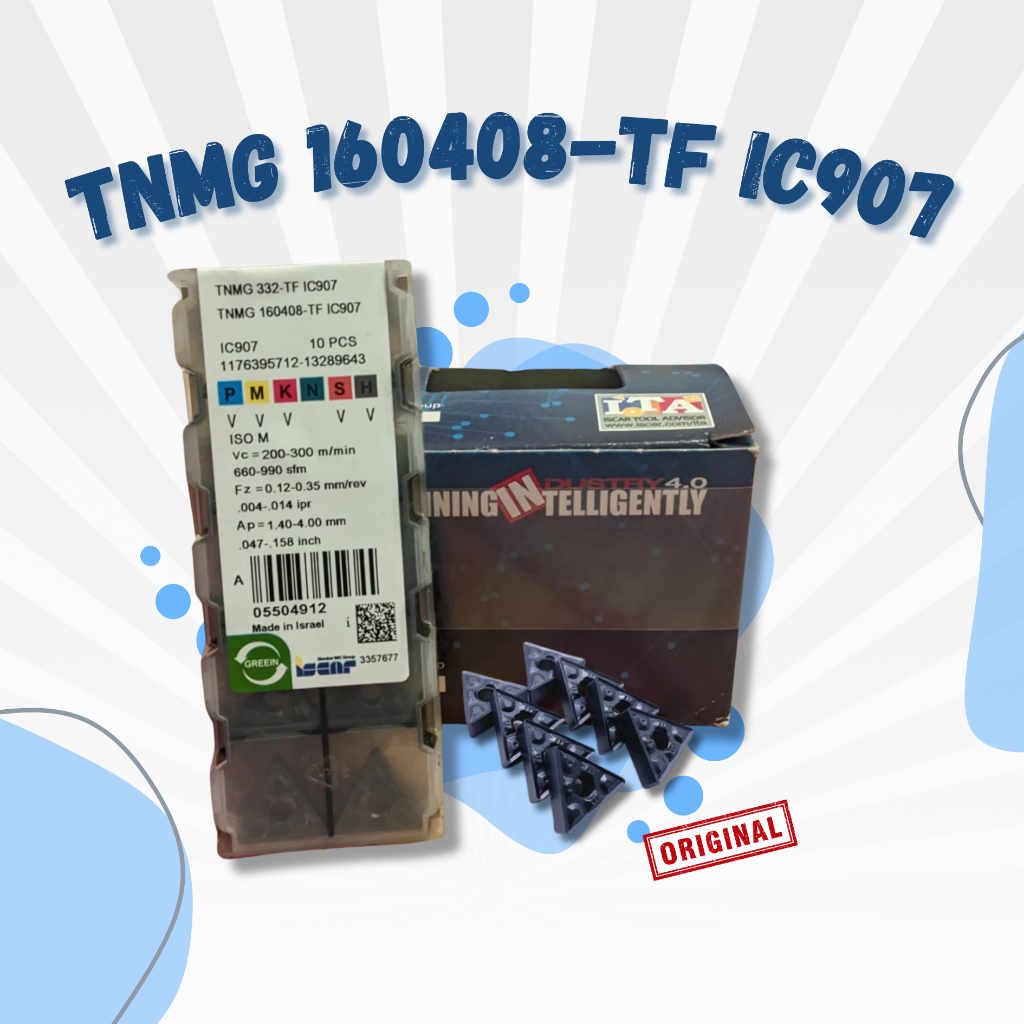 Jual TNMG 160408 TF-IC907 External Turning Tools Carbide insert TNMG 160408 | Shopee Indonesia