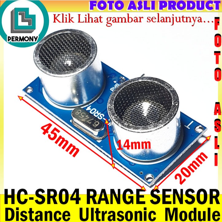 Jual HC-SR04 Ultrasonic range Sensor Jarak finder HC SR04 hcsr04 module ...