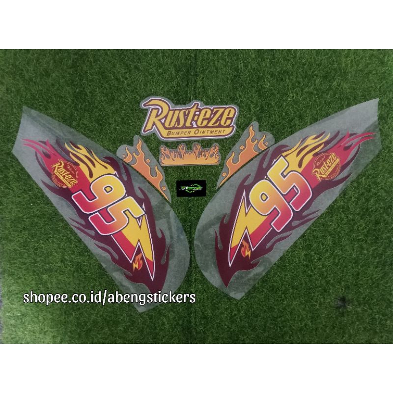 Jual STRIPING STICKER TRANSPARAN VESPA MATIK LX 125 DESAIN MACQUEEN ...