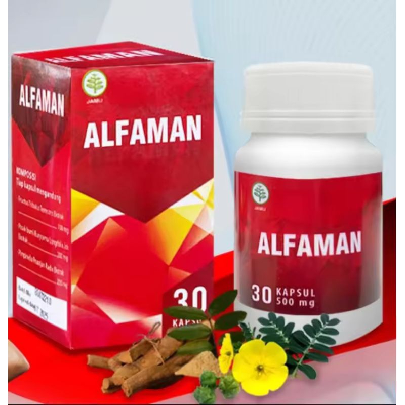 Jual Alfaman Asli 30 Capsul Suplemen Pria | Shopee Indonesia