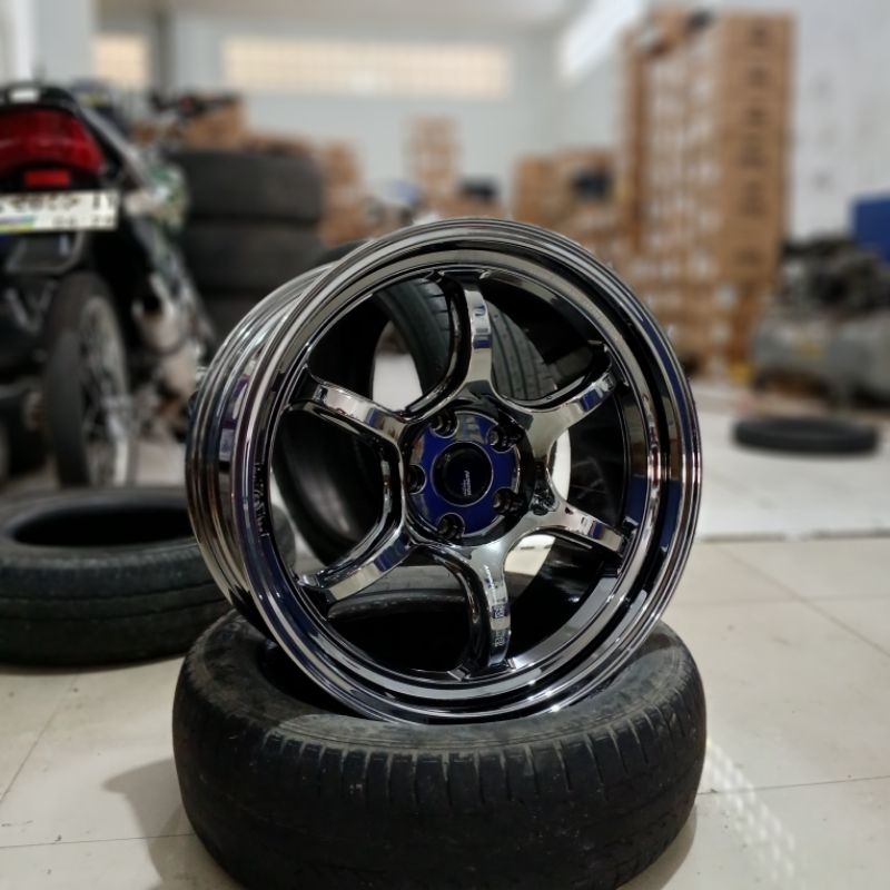 Jual Velg Mobil Advan RG Ring 18 Black Chrome Innova, Civic FD, Terios ...