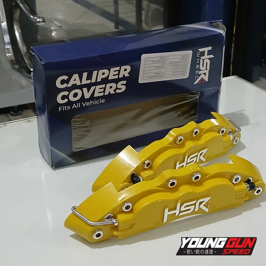 Jual Cover Caliper Tutup Kaliper Rem Original HSR WHEEL Kuning ...