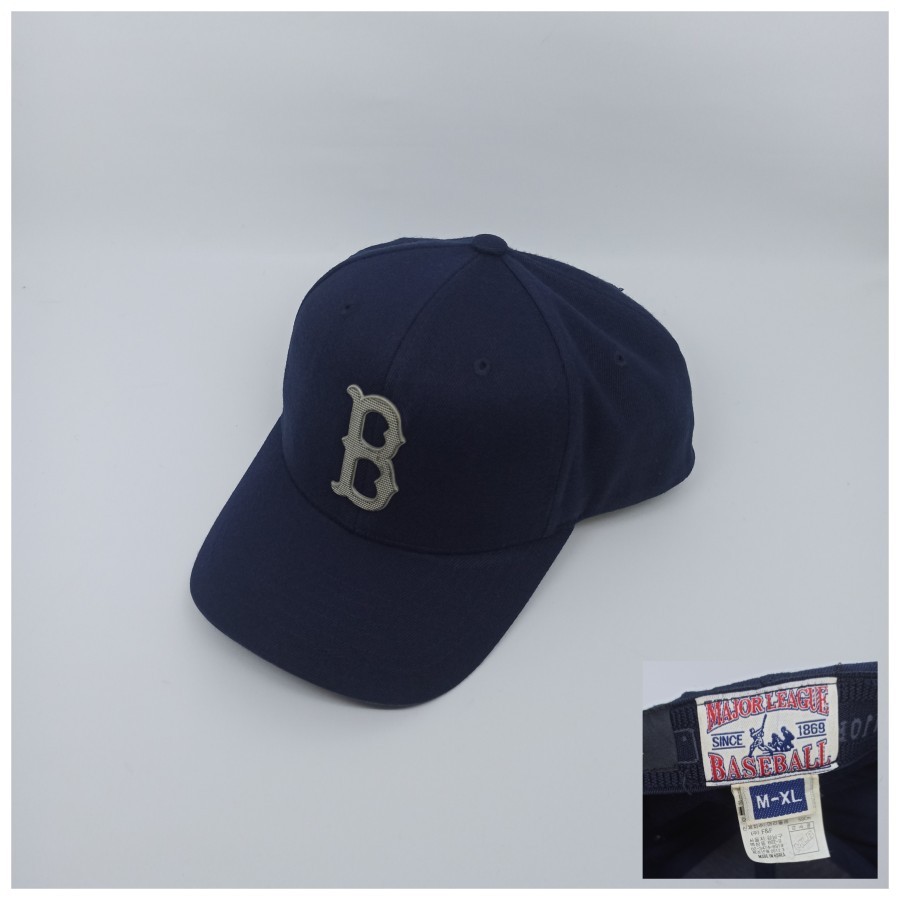 Jual Topi MLB B Boston Cap Besi Logo Second Original 397 | Shopee Indonesia