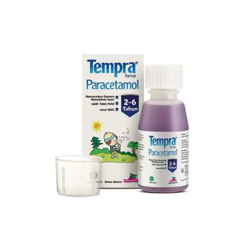 Jual Tempra syrup rasa anggur 2-6tahun 60ml | Shopee Indonesia