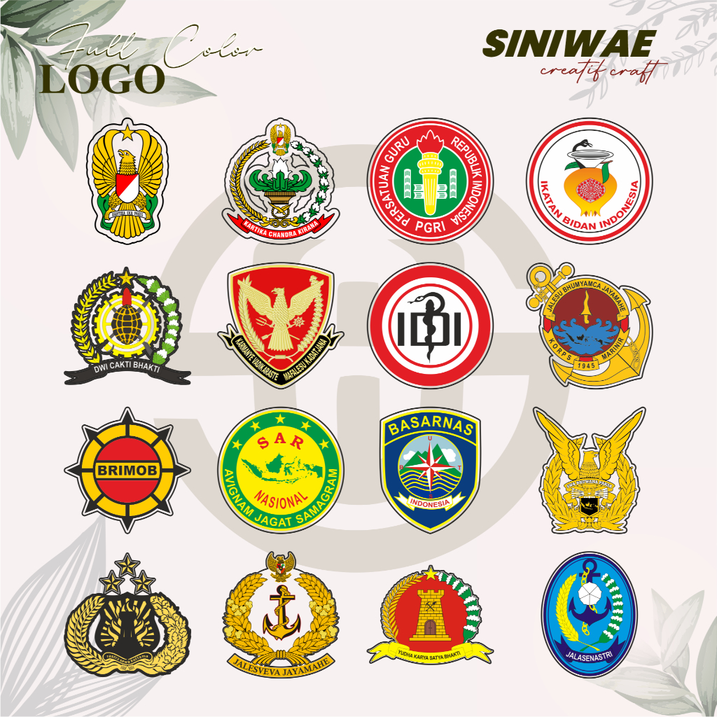 Jual Logo Instansi Akrilik Print UV Bisa Custom Lambang Simbol Acrylic ...