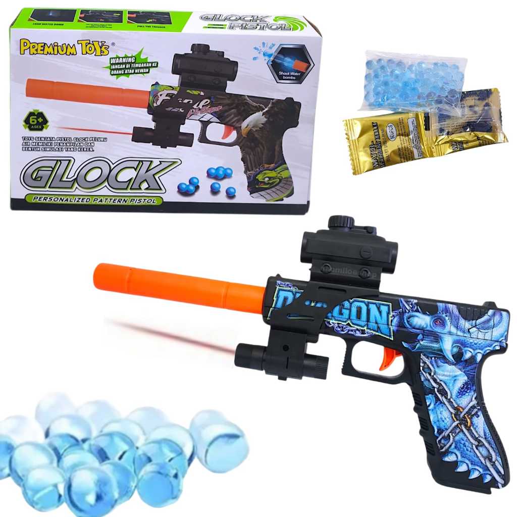 Jual Water gel lunak Gun Mainan Tembakan Water beads - Mainan pistol ...
