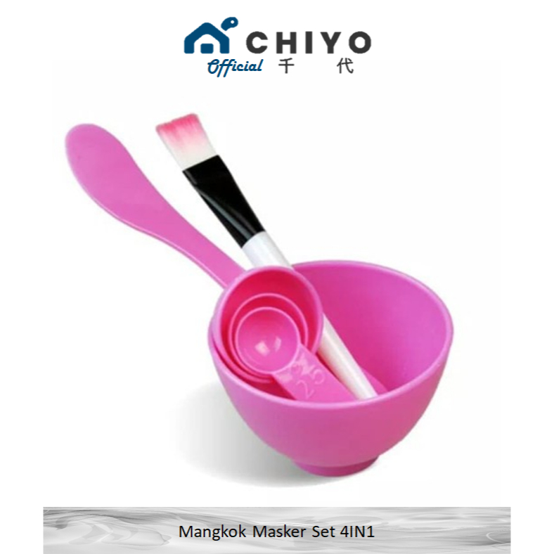 Jual CHIYO Living - Mangkok Masker Set 4IN1 / Mangkuk Masker Set Plus ...