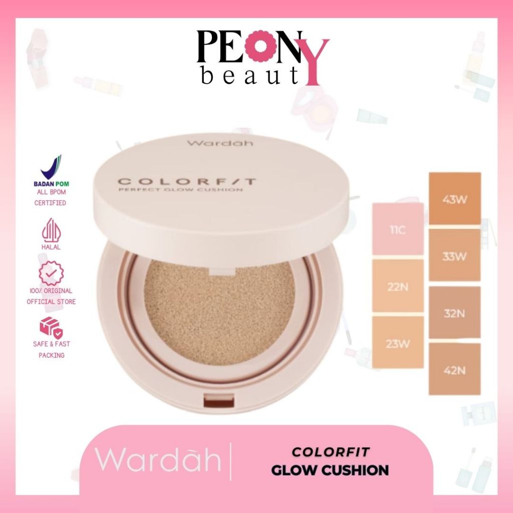 Jual WARDAH COLORFIT PERFECT GLOW CUSHION SPF 40 15GR | Shopee Indonesia