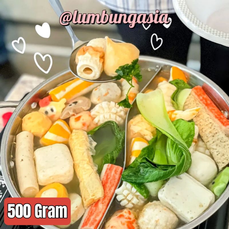 Jual Suki Curah Kiloan 500 Gram - Steamboat Bakso Seafood Seblak Hotpot ...
