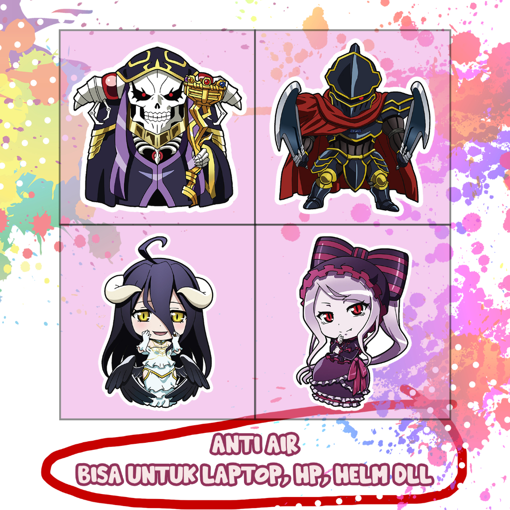 Jual Stiker Overlord Ainz Albedo, Sticker Lucu Murah | Shopee Indonesia