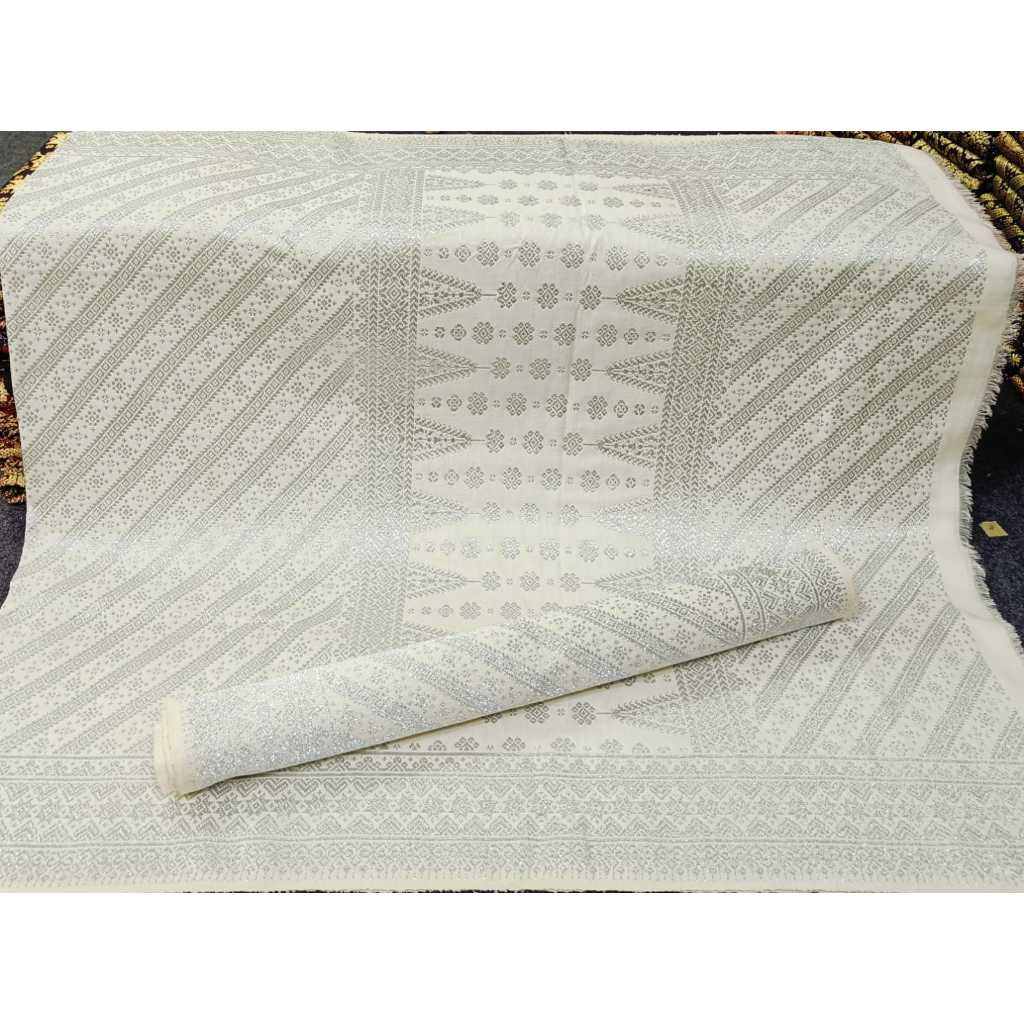 Jual SONGKET PUTIH PENGANTIN PUTIH KRISTAL CANTIK DAN BAGUS | Shopee ...