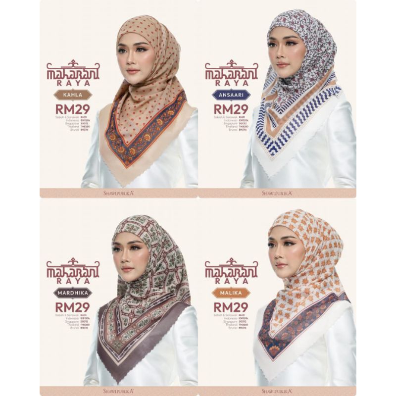 Jual Shawl Publika Hijab Malay Original Ready Stock | Shopee Indonesia