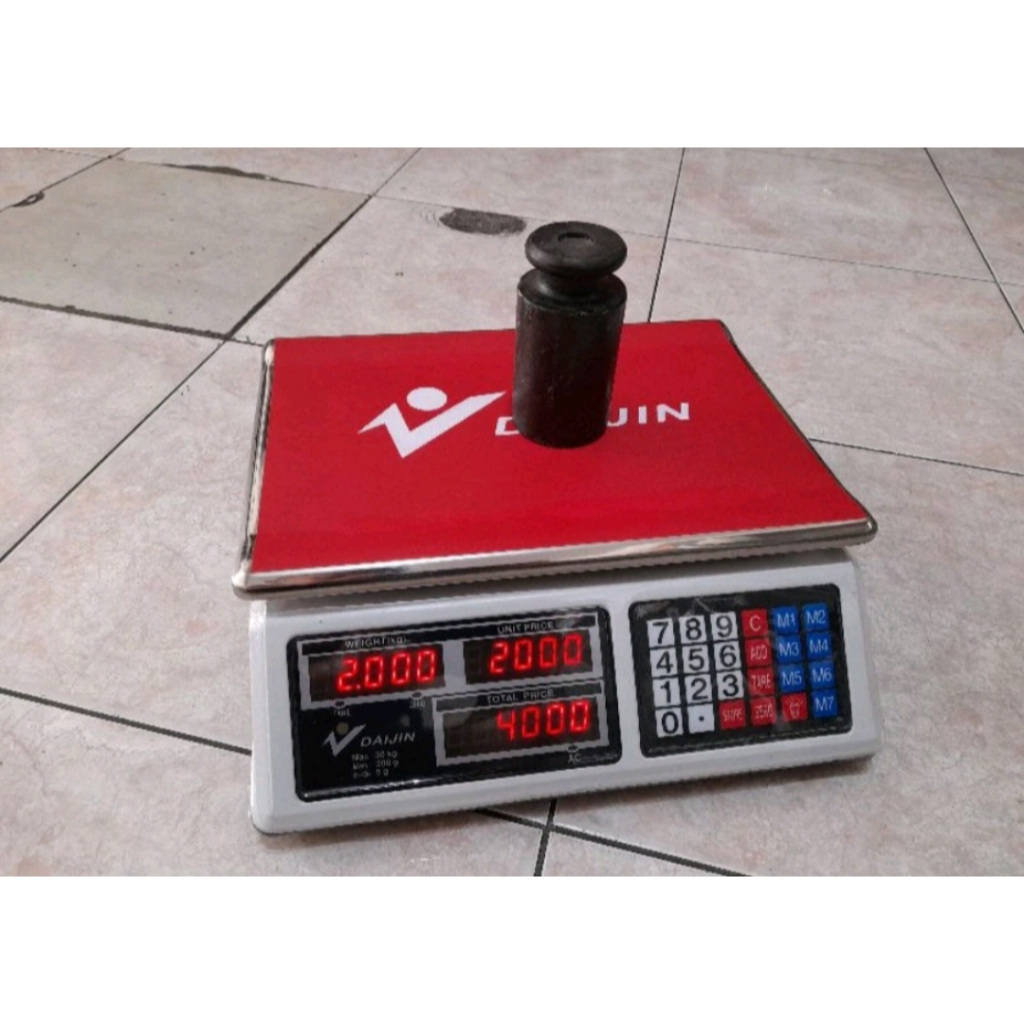 Jual Timbangan Meja Digital 30kg Timbangan Duduk Laundry dan Sembako 30 kg Daijin Kiloan ...
