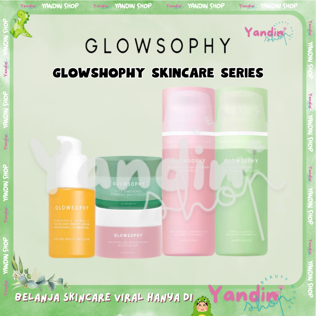 Jual GLOWSOPHY Watermelon Brightening Moisturizer CICA Soothing ...