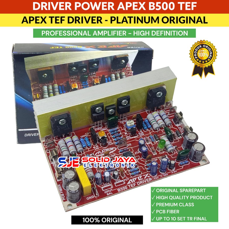 Jual KIT DRIVER POWER APEX B500 TEF MONO AMPLIFIER AMPLI SOUND SYSTEM AUDIO B-500 B500 TEF ...