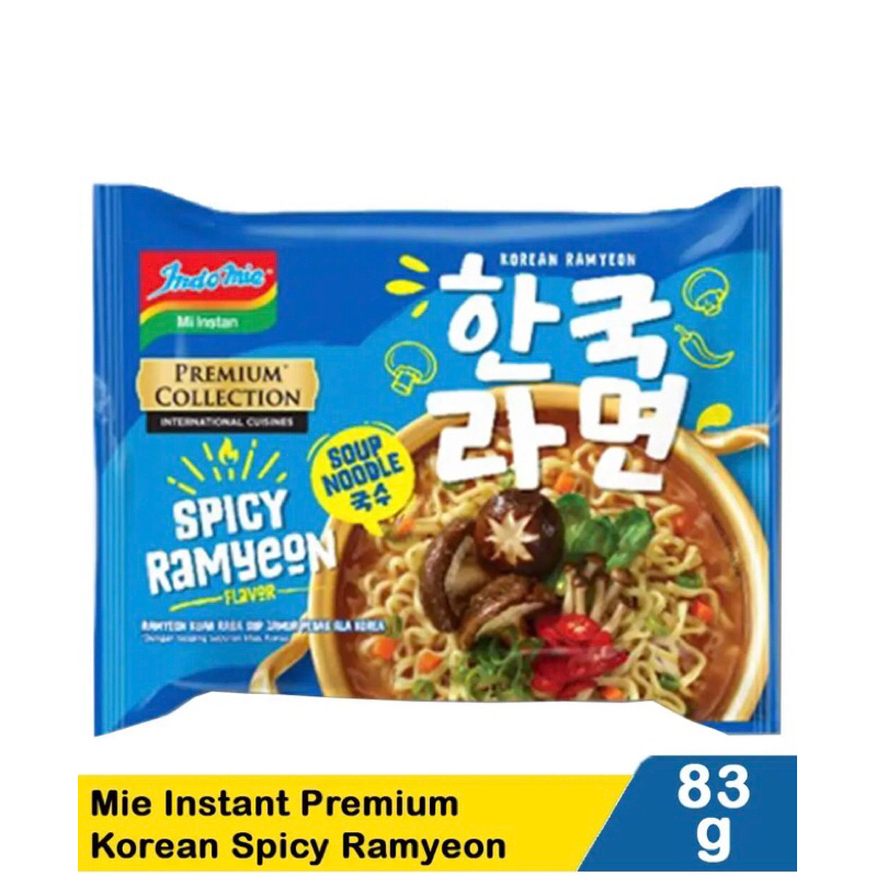 Jual Indomie Mie Instant Premium Korean Spicy Ramyeon 83g | Shopee Indonesia