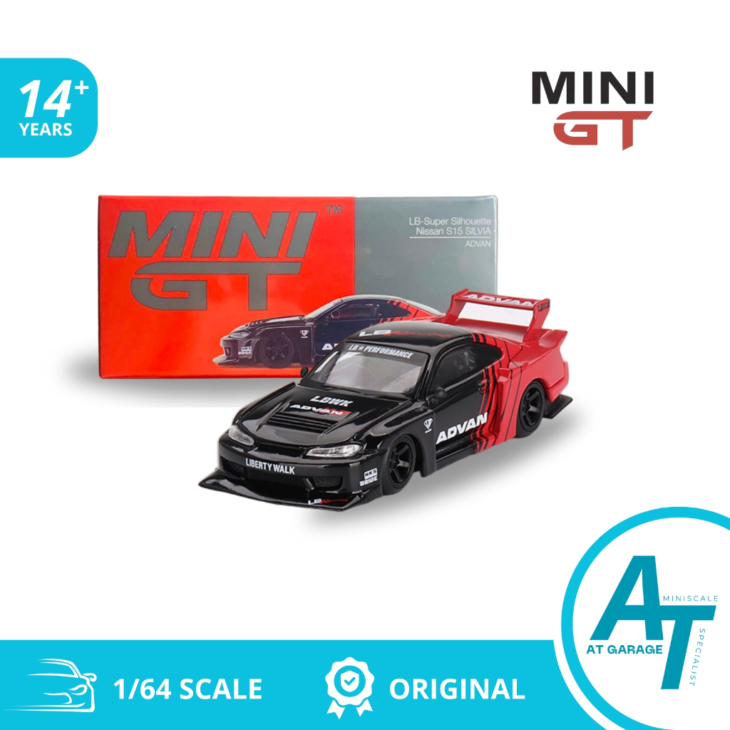 Jual MINI GT Nissan LB Super Silhouette S15 Silvia Advan | Shopee Indonesia