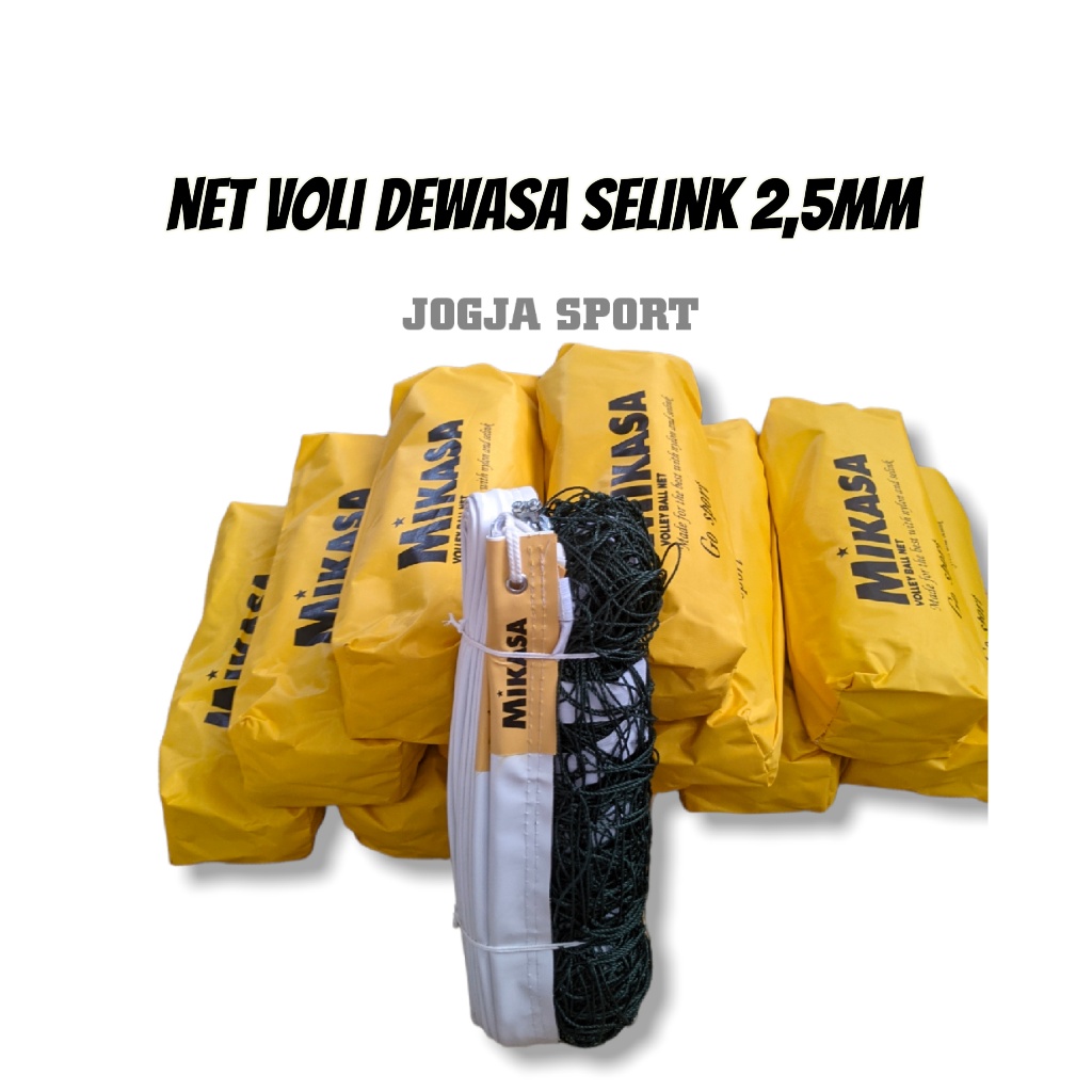 Jual net volly net voli mikasa volly double ban net volly selink ...