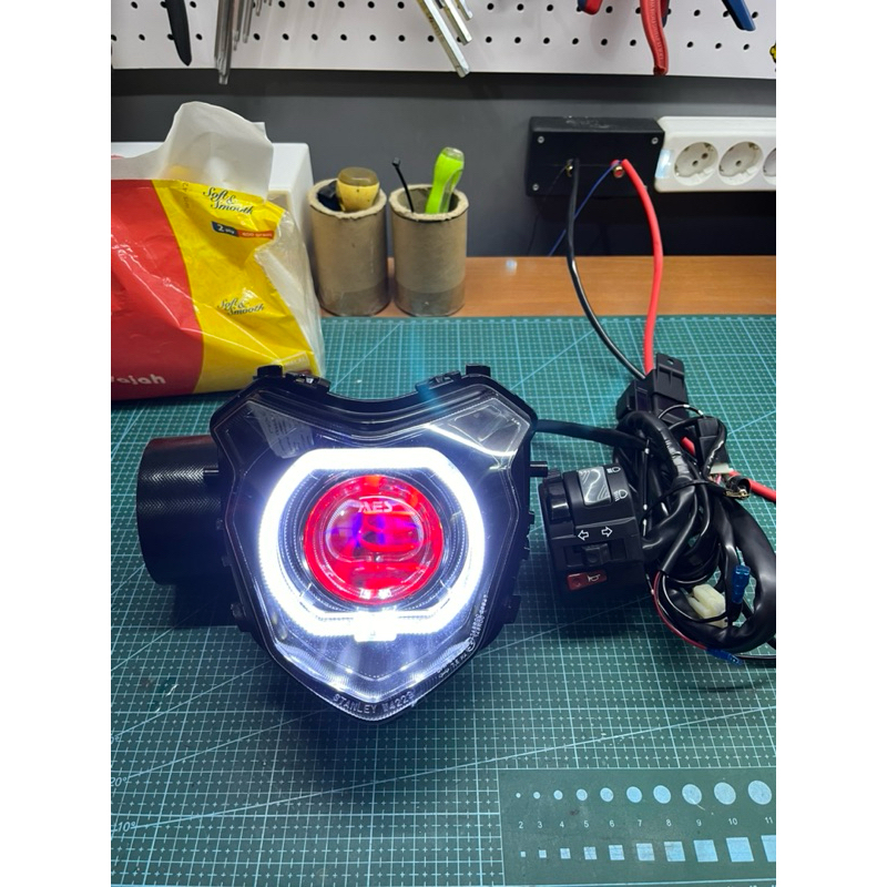 Jual HEADLAMP FULLSET + SAKLAR PNP KOMPLIT CRF BILED SET PNP | Shopee ...