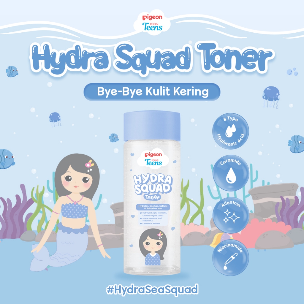 Jual Pigeon Teens Hydra Squad Toner 100ml | Skincare Remaja | Ekstra ...