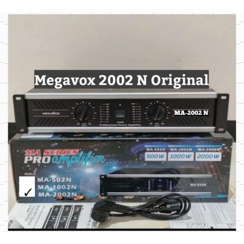Jual Power Amplifier Megavox MA-2002N 2000 Watt X 2 Made in USA ...