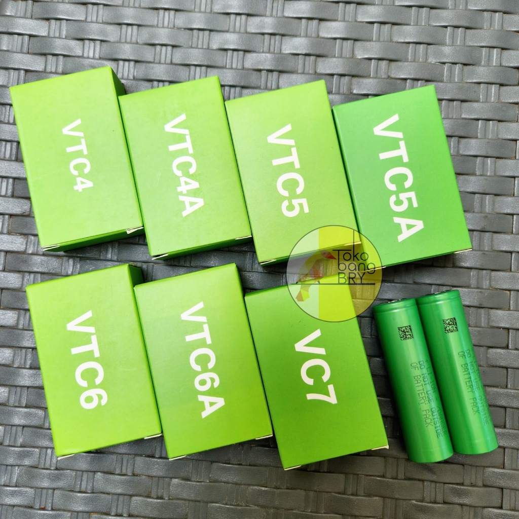 Jual Original Batre VTC Asli VTC 4 - 4A - 5 - 5A - 6 - 6A - 7 - 18650 ...