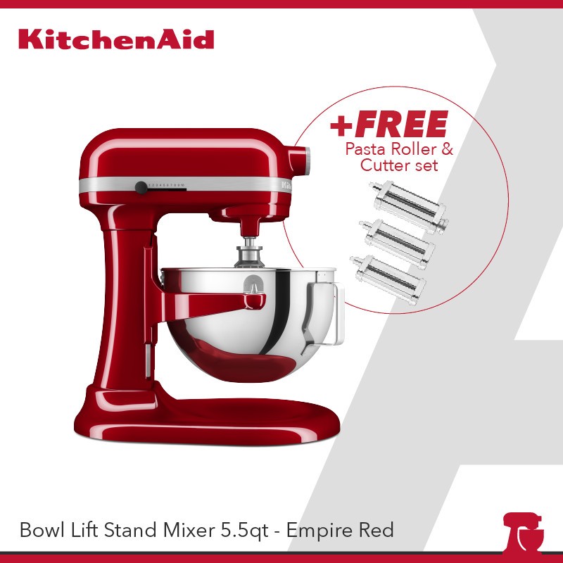 Jual KitchenAid Stand Mixer Heavy Duty 5KSM55XEER - 5,5 Qt Bowl-lift ...