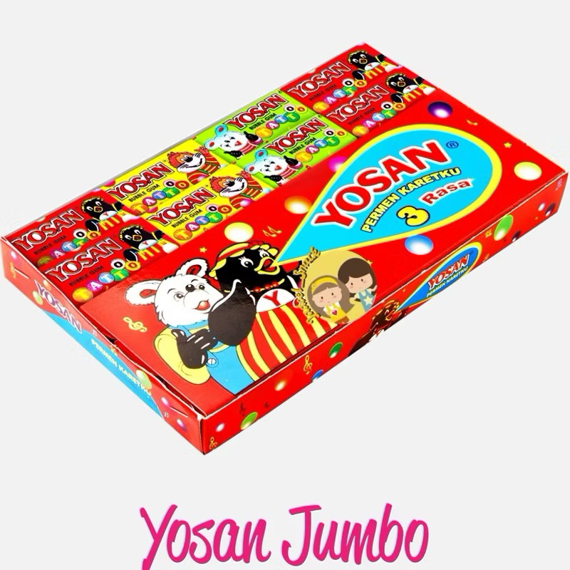 Jual PERMEN KARET YOSAN JUMBO - PERMEN KARET JADUL isi 60pcs 120gr ...