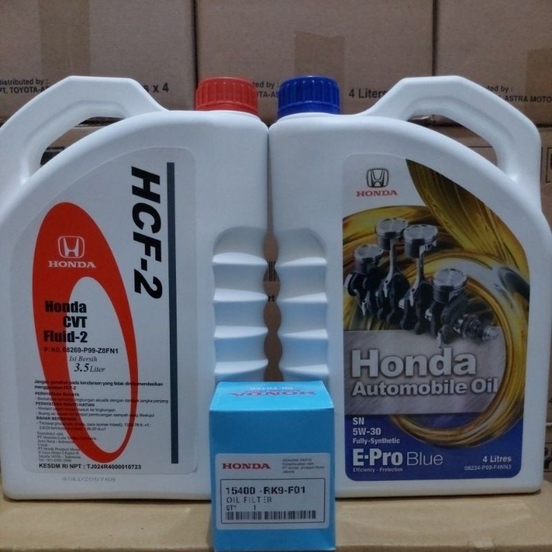 Jual Oli Mobil Paket e pro blue 5w30 / Filter Oil Honda / HCF 2 honda ...